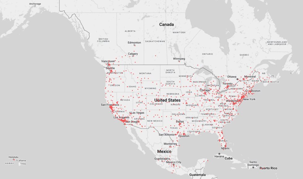 Interactive Tesla Superchargers Map Shows Sites Open to NACS Partners