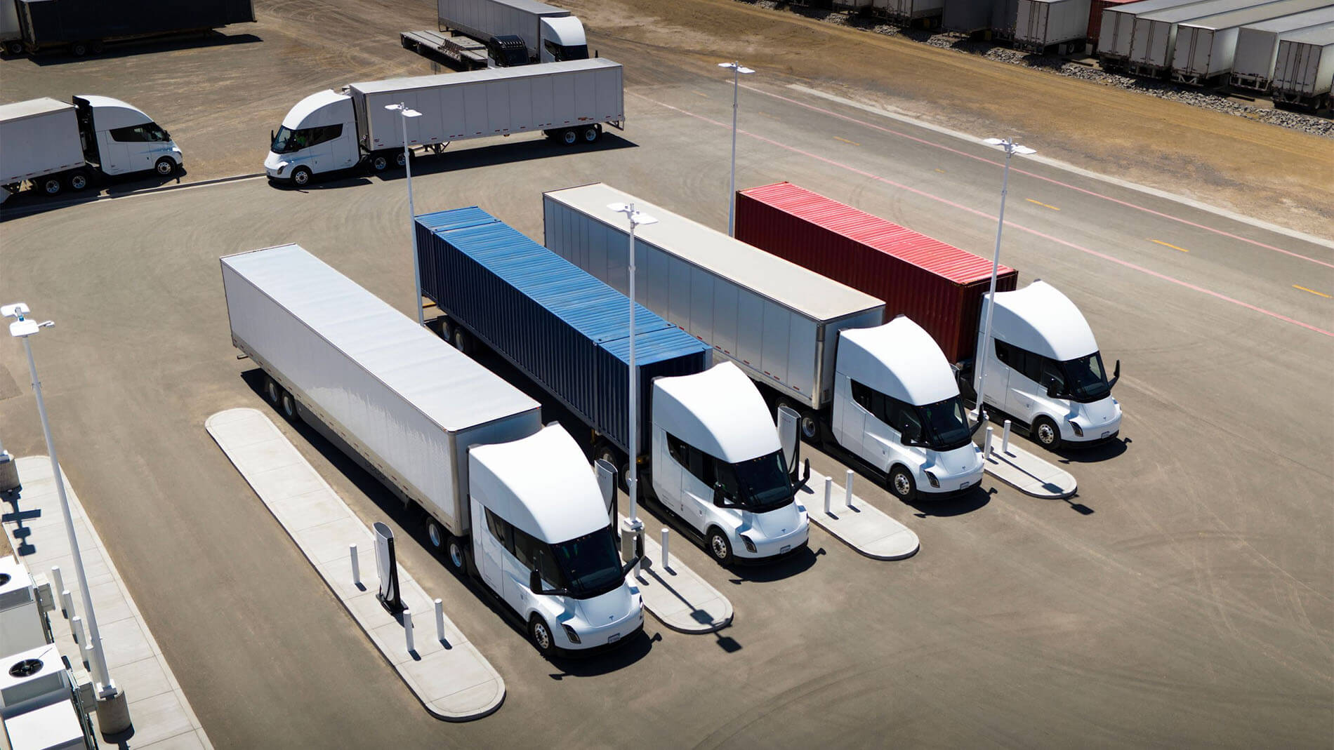Tesla Develops 46 Megacharger Stations for Semi Trucks