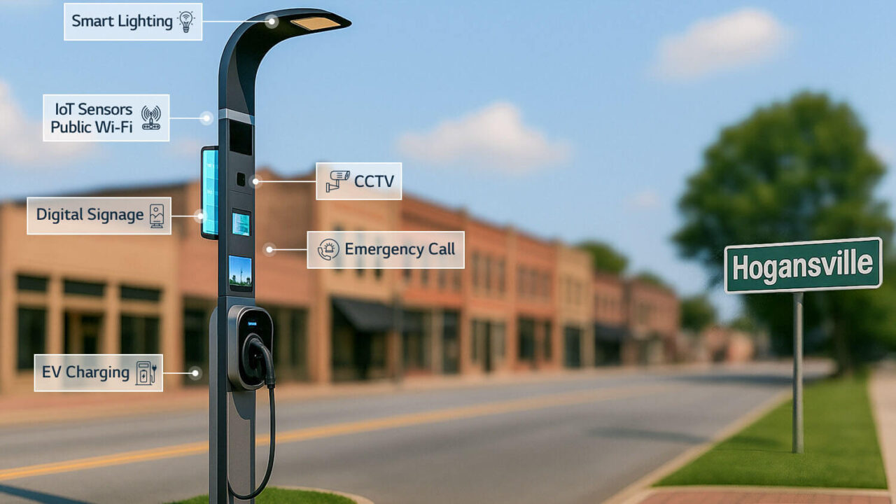 LG CNS To Install Smart Poles With EV Charging Output in Hogansville ...