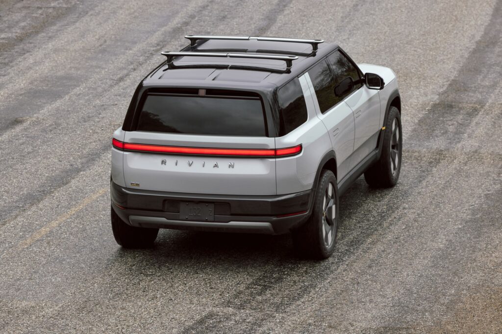 Rivian R2 Prototype With NACS Spotted at Tesla Supercharger