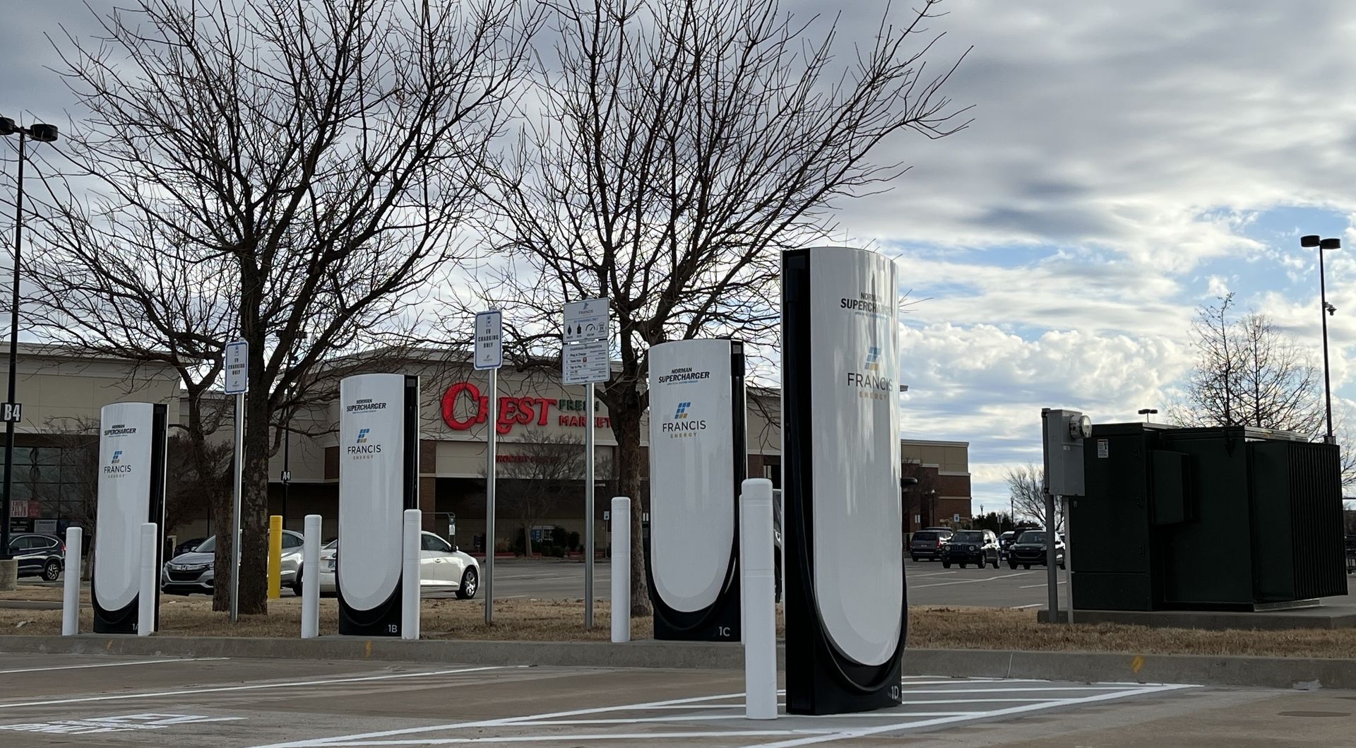 Francis Energy Installs Superchargers Under Tesla's Supercharger for ...